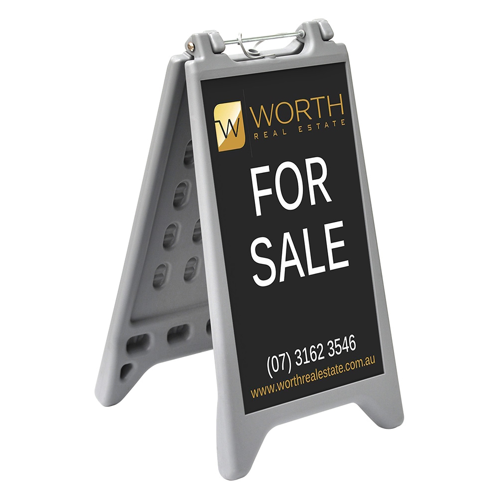 Cheap A frame: Double Sided display for indoors or outdoors