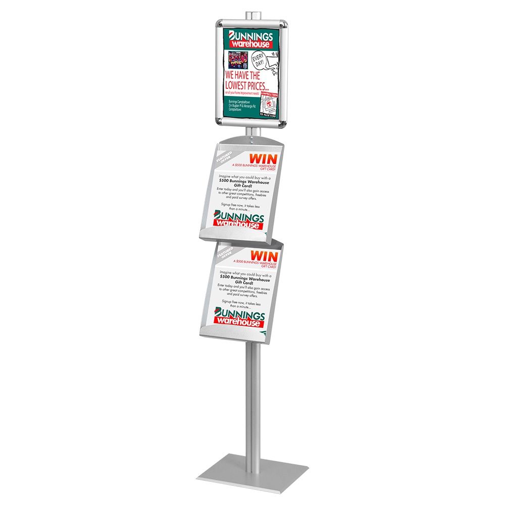 This Tackboard is a Floor-Standing Display for Use in Your Business!