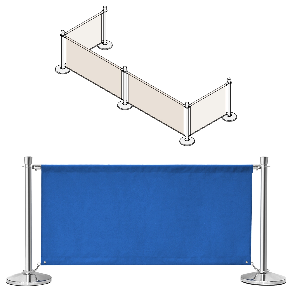 Printed Cafe Barriers – (11) 2-sided Banners w/ Posts