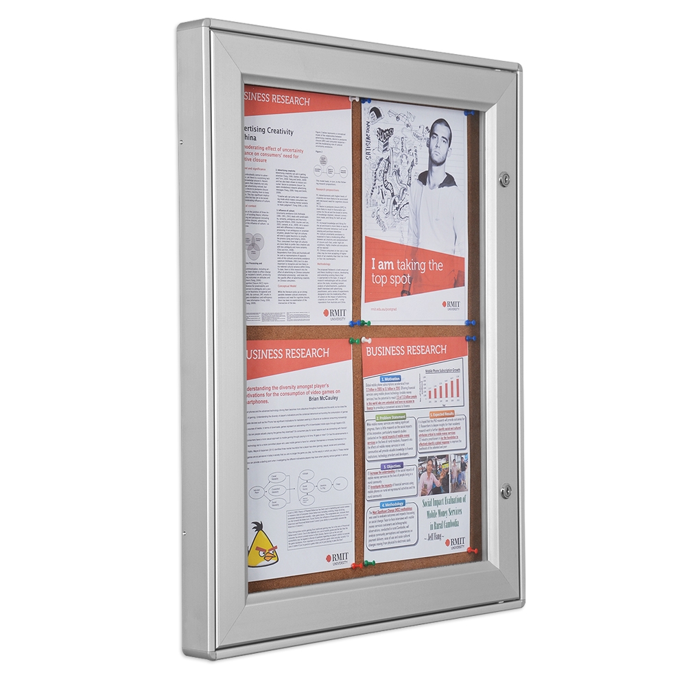 This Tackboard is a Floor-Standing Display for Use in Your Business!
