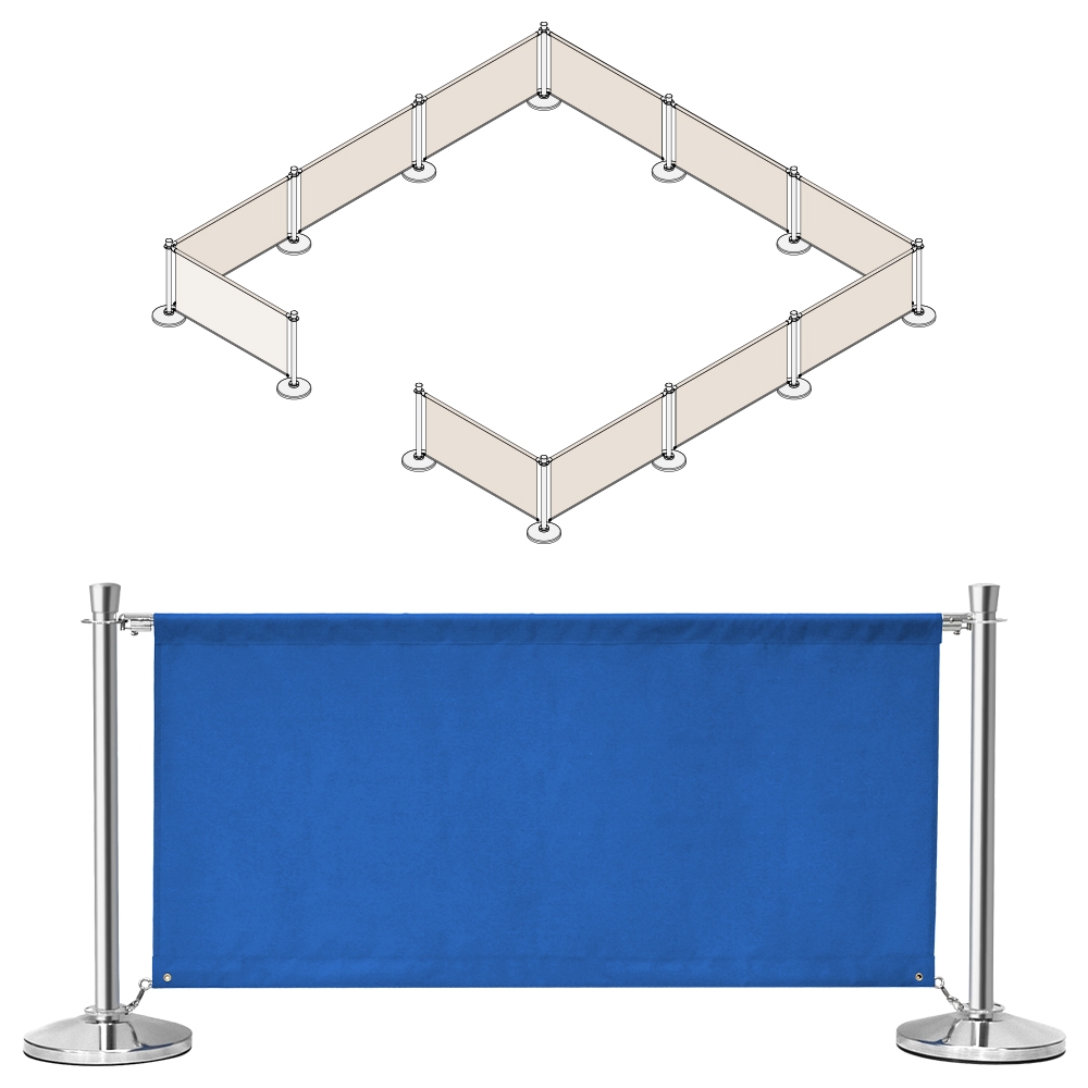 These Cafe Wind Barriers have your Designs Printed in Full Colour!