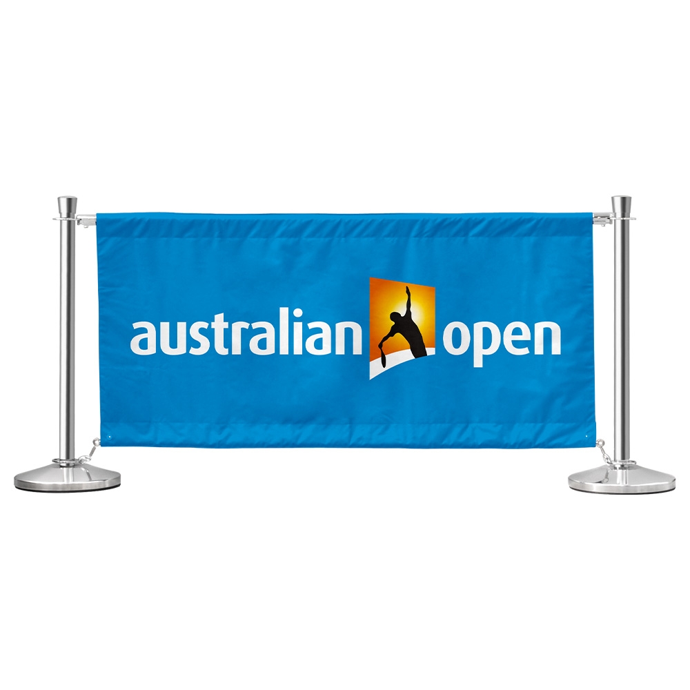 Advertising Barriers – (7) 2-sided Custom Banners w/Posts