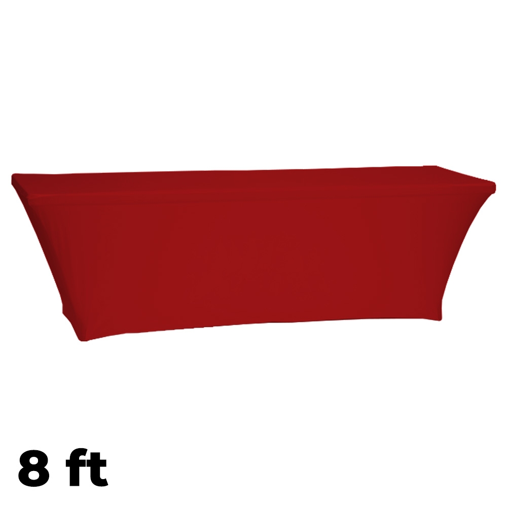 Fitted Table Cloths – Red for 8 ft Table – Ship Same Day