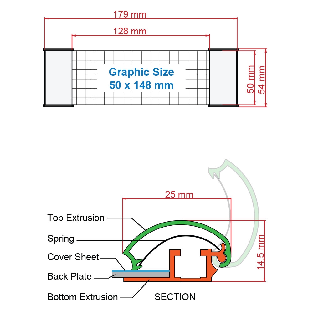 50 x 148mm Door Signs ¦ Slimline Warehouse