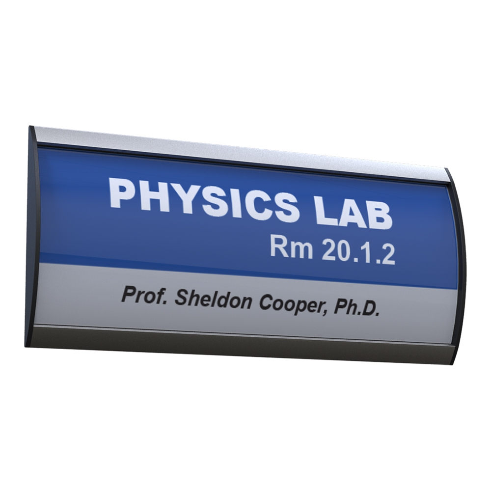 This Office Door Sign Displays your Signage in a Modern Manner!