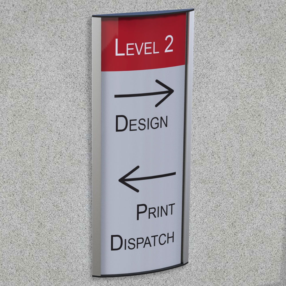 This Office Door Sign Displays your Signage in a Modern Manner!