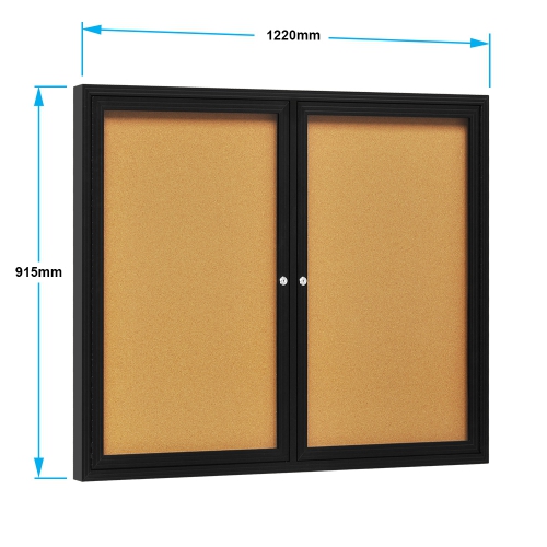 These Notice Display Boards have a Sleek Black Finish to Fit in Anywhere!