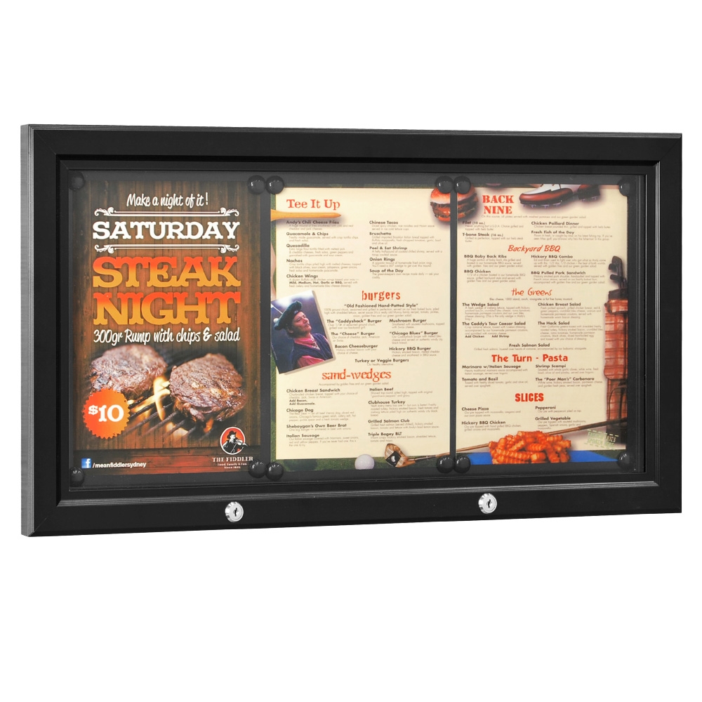 The Lockable Sign Frames Secure your Graphics!