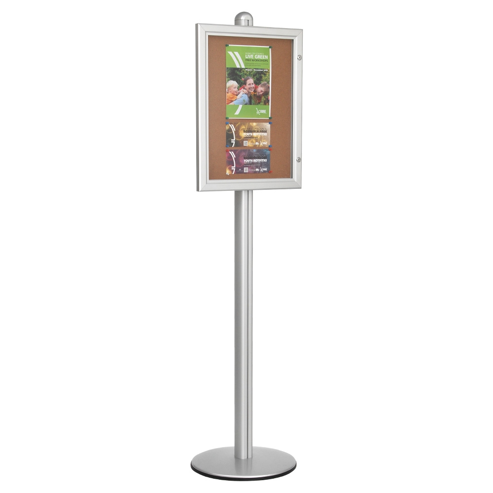 This Tackboard is a Floor-Standing Display for Use in Your Business!