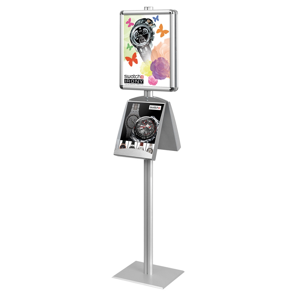 This Ad Stand is a Dual-Sided Display with (2) A3 Posters!