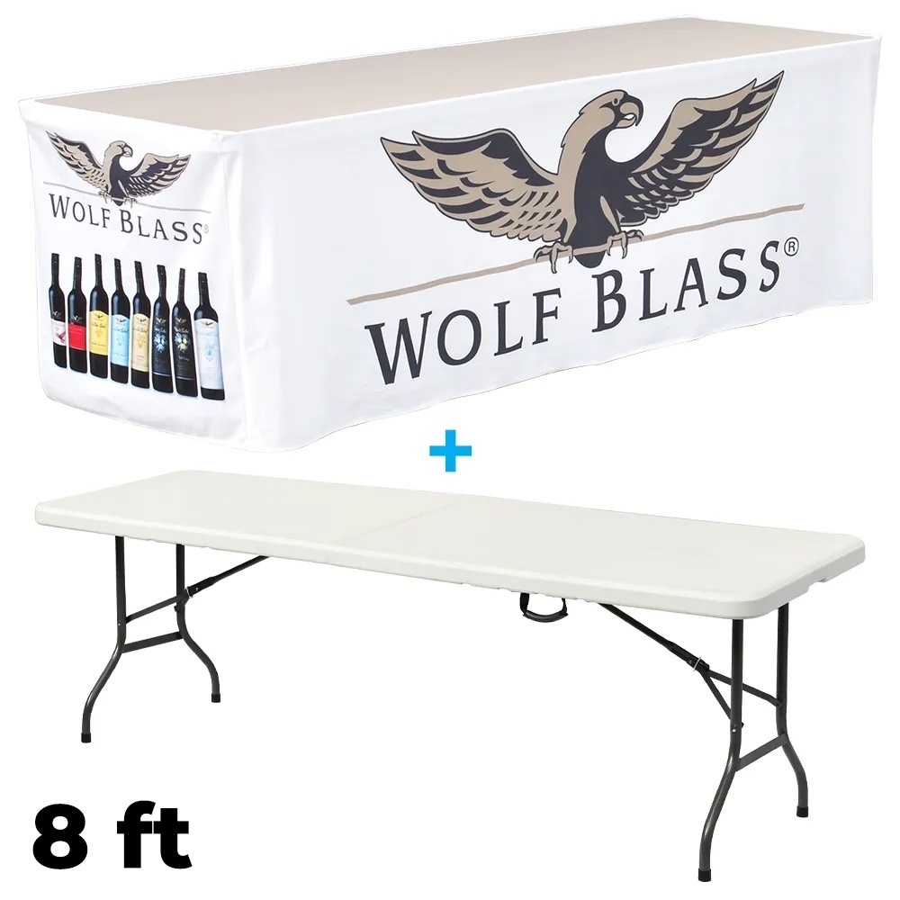 Table Coverings w/ 8 ft Table – Custom Print Graphics