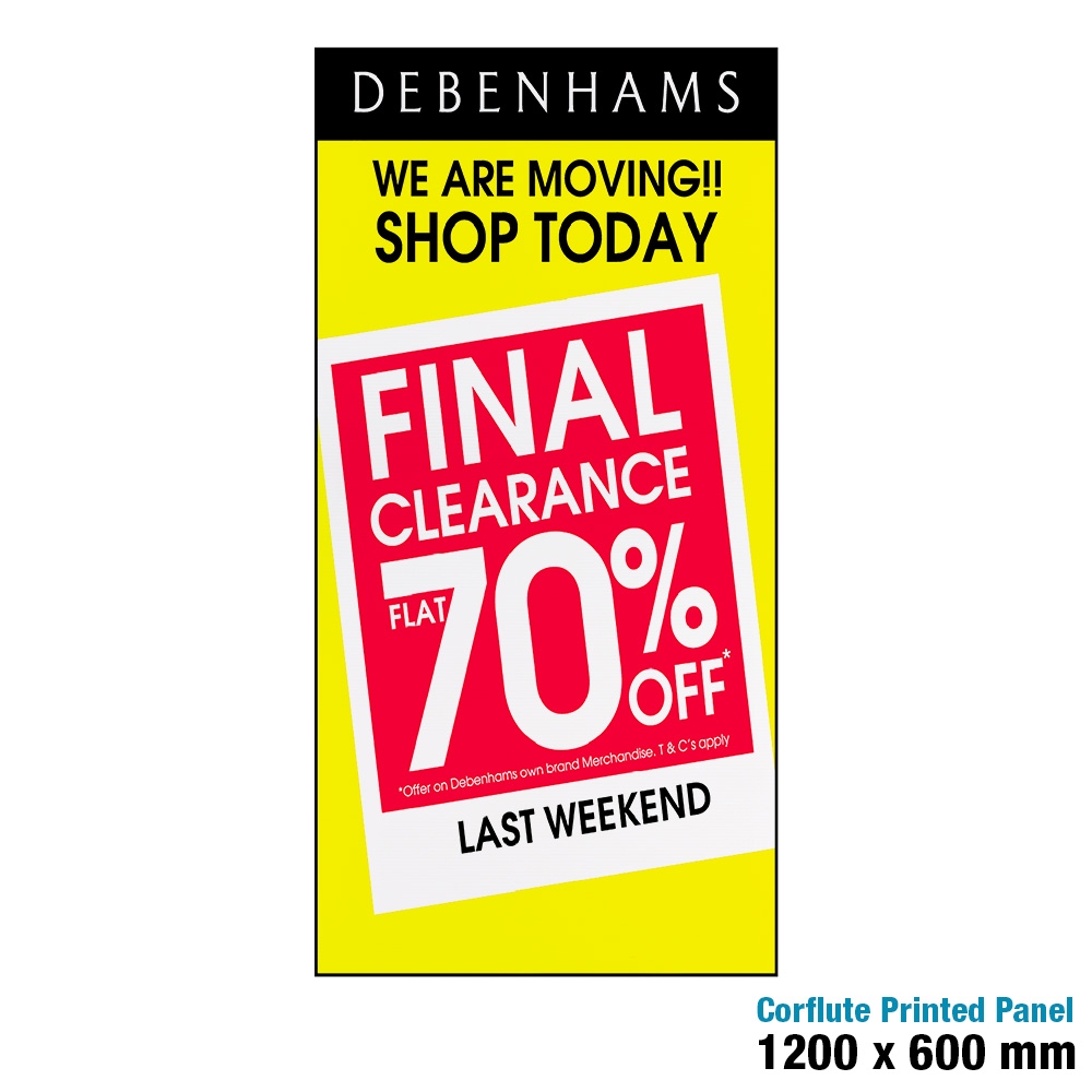 Corflute Sign – Custom Printed 600 x 1200mm Sign Board