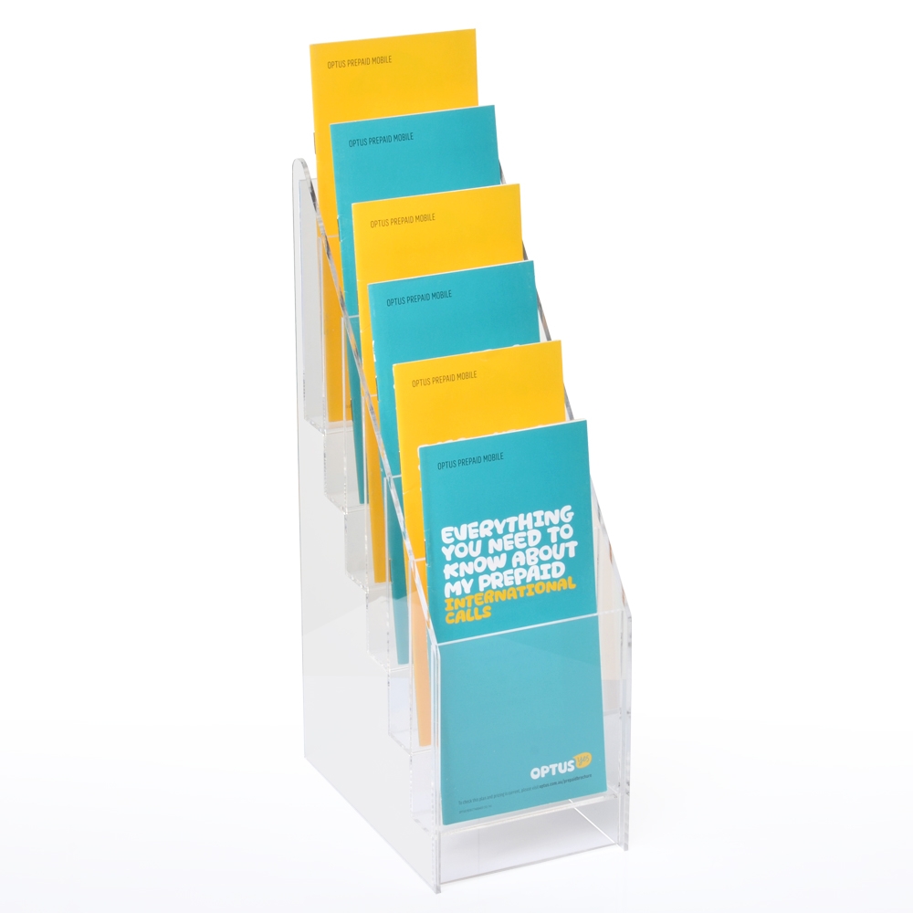 This Brochure Dispenser is Tiered to hold Literature!