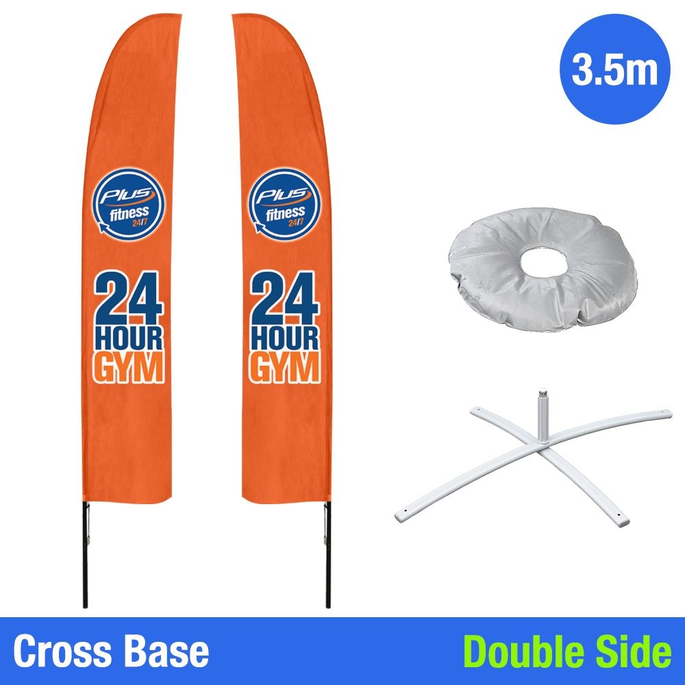 Custom Feather Flags Double Sided – 3.7m - Full Colour