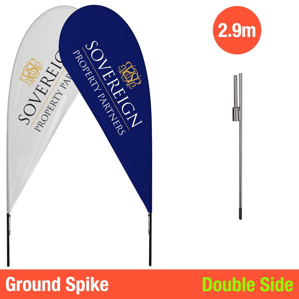In Ground Banners – Custom Print Flags w/ Ground Spike!