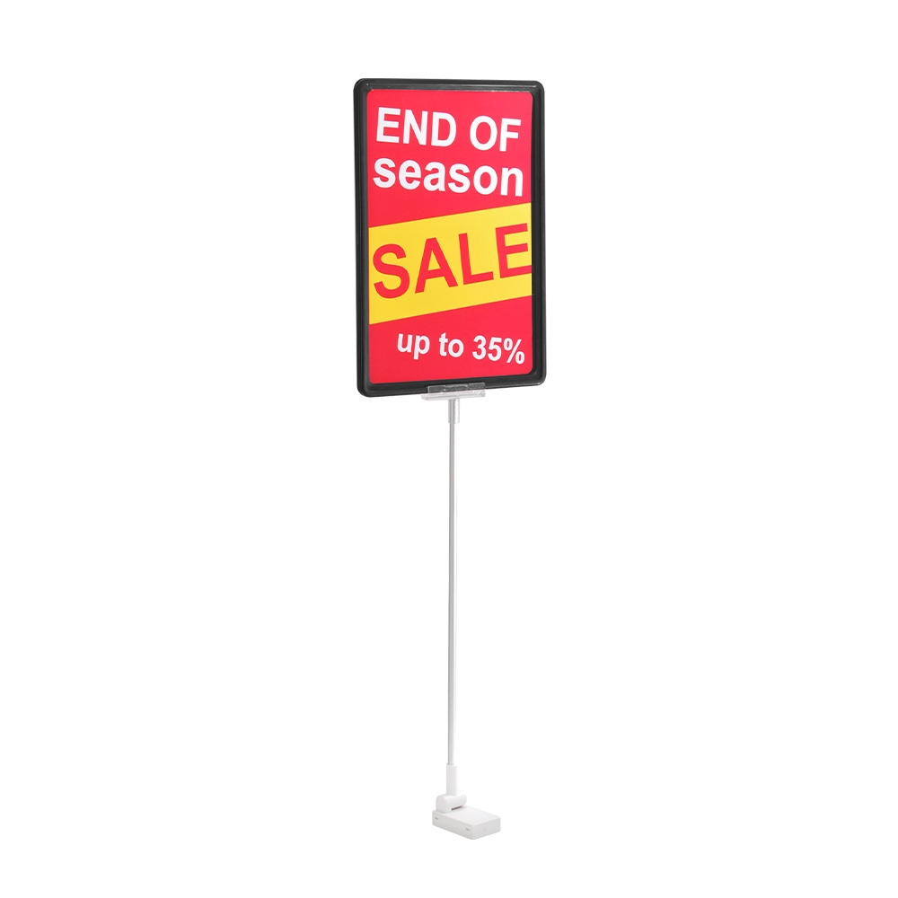 Retail Sale Stand in Black with Pole and Magnetic Base