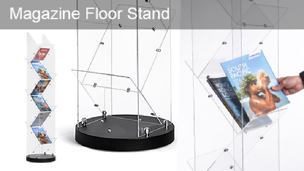 Magazine Floor Stand ¦ Slimline Warehouse