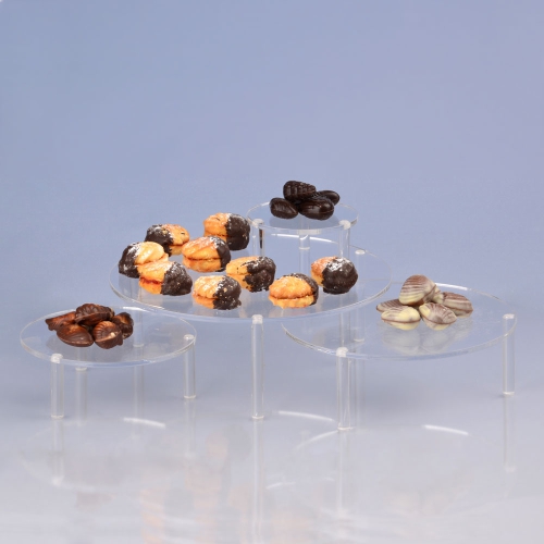 Round Acrylic Risers ¦ Slimline Warehouse