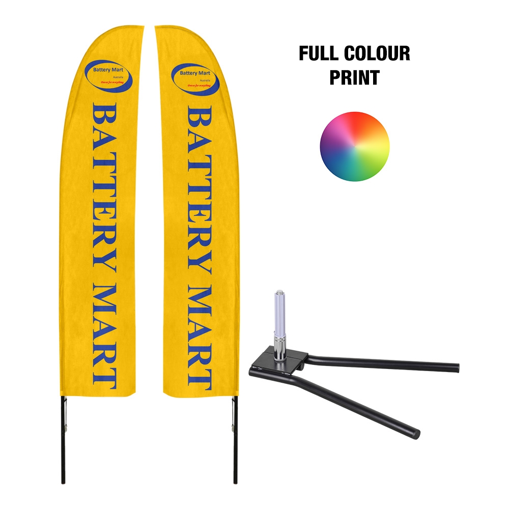 Custom Feather Flags Double Sided – 3.1m Tall Banner