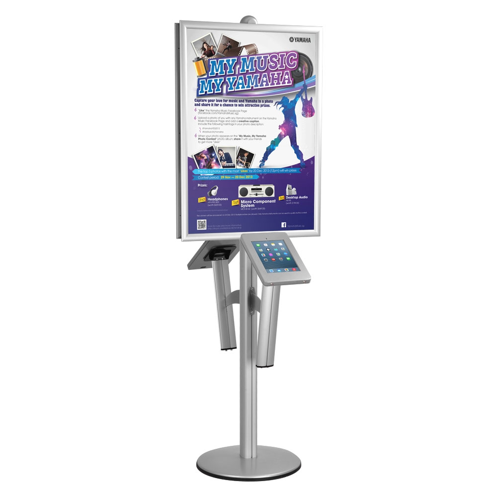 The iPad Holder Options Include Clipframes for Posters!