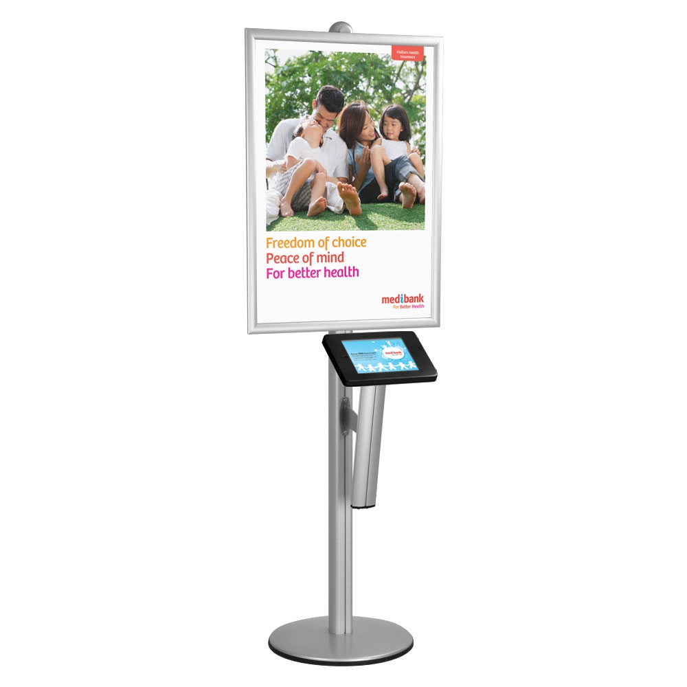 The iPad Holder Options Include Clipframes for Posters!