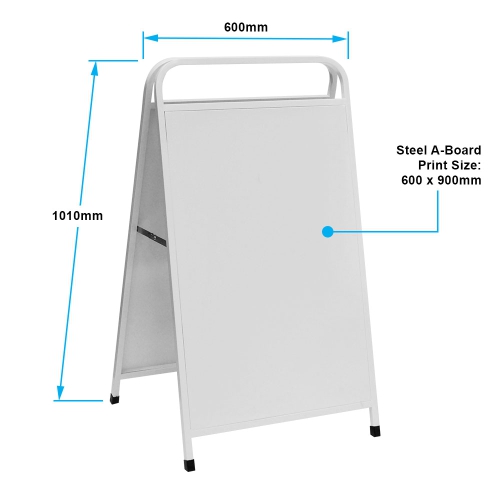 Metal A-Frame Sign or Advertising Boards with Graphics