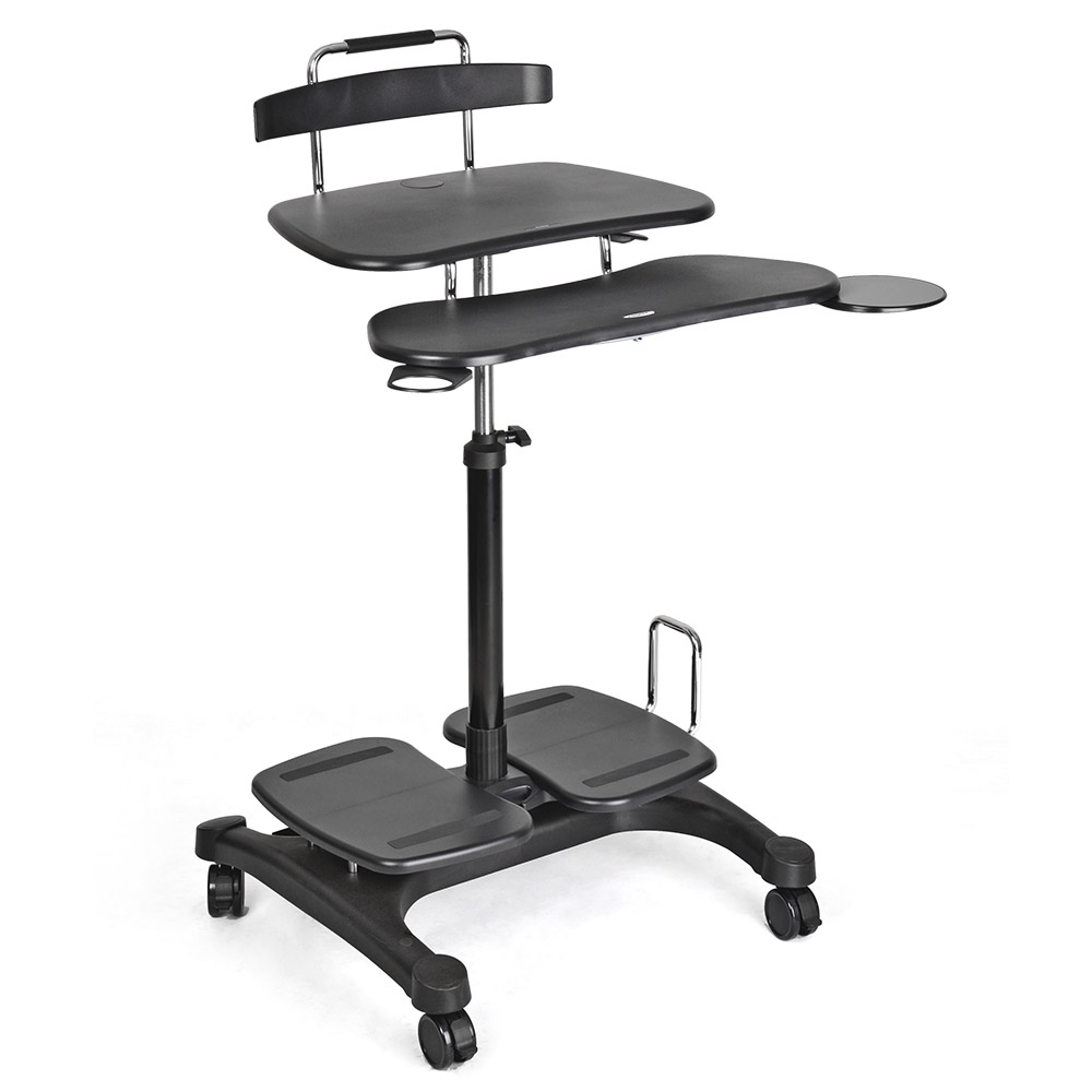 Mobile Laptop Stand - Height Adjustable w/ Wheels ¦ Slimline Warehouse