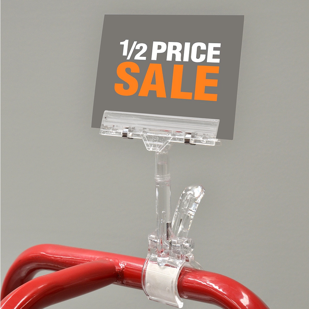 Clip On Sign Holders - Use signs up to 3mm thick! ¦ Slimline Warehouse