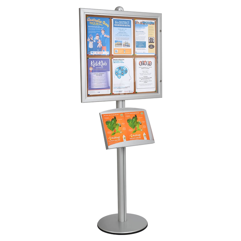 This Tackboard is a Floor-Standing Display for Use in Your Business!