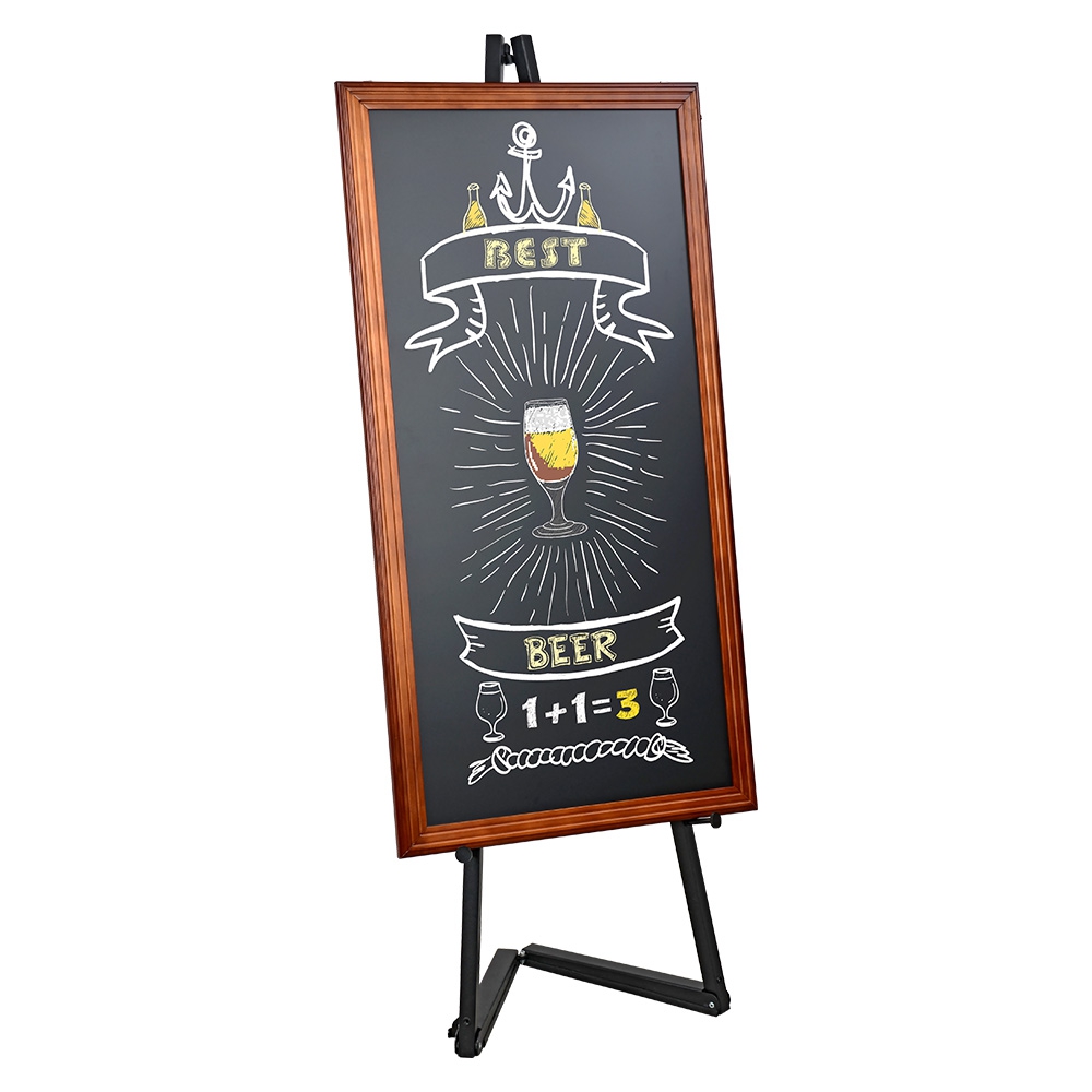 Blackboard Easels Include a Markerboard for Messages!