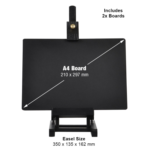A4 Mini Easel and Chalkboard - Countertop - Ships Same Day!
