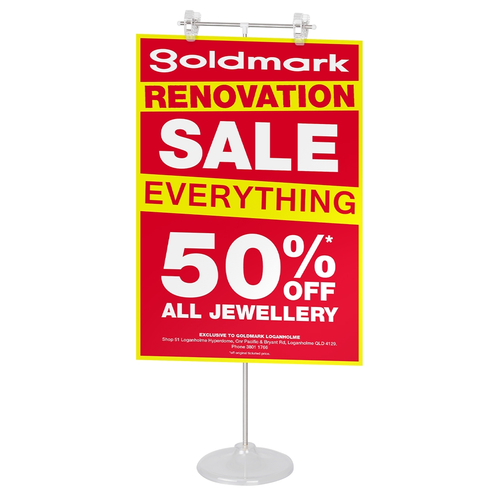 Clip On Sign Holders ¦ Slimline Warehouse