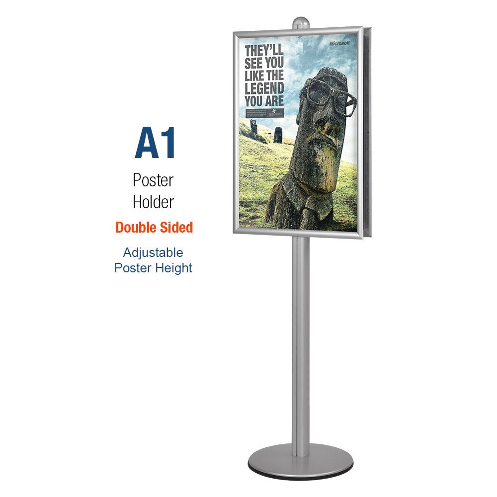 Banner Exhibition Stands Use Clip Frames to Hold A1 Graphics!