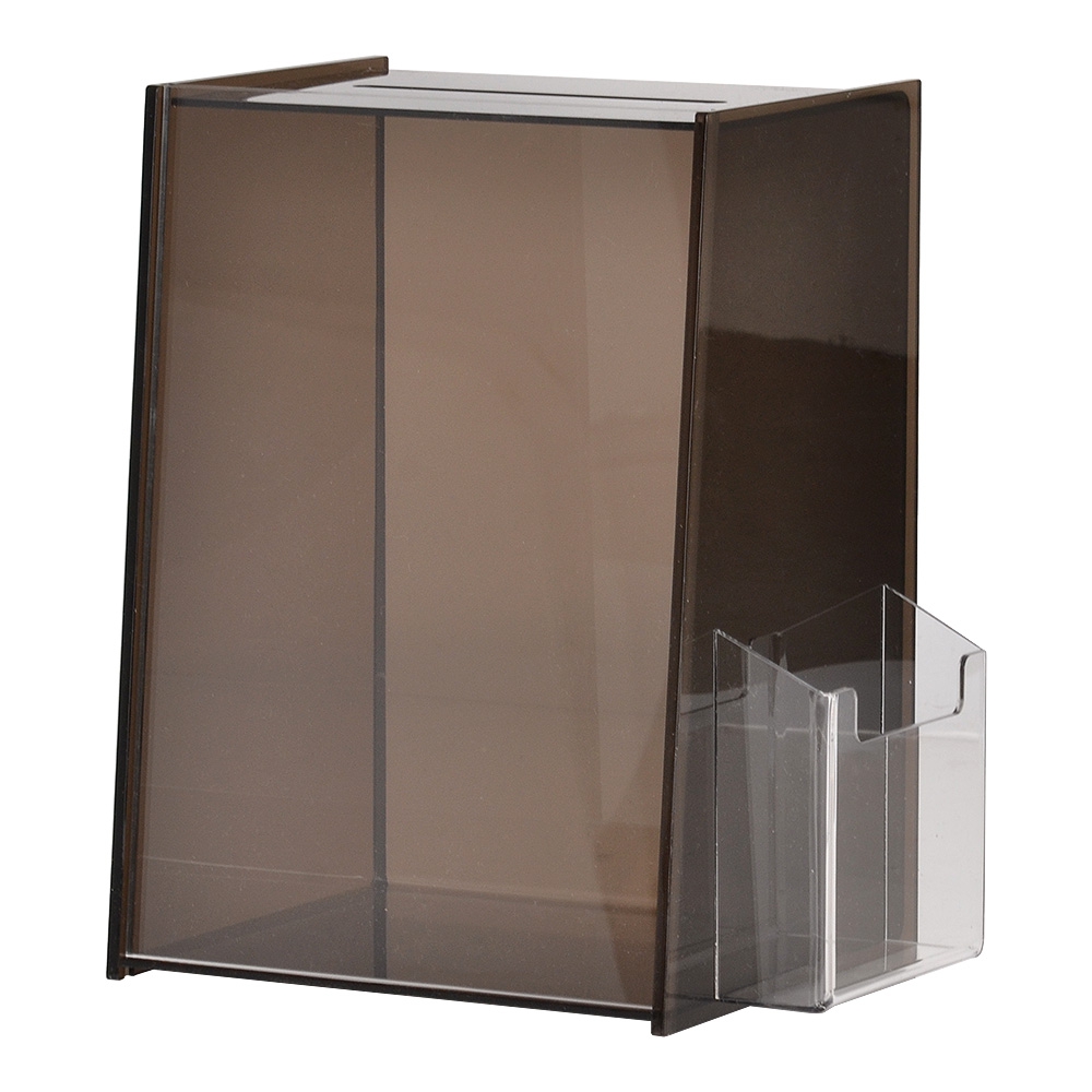 White Ballot Box w/Header - Cardboard for Tabletop - Ships Same Day