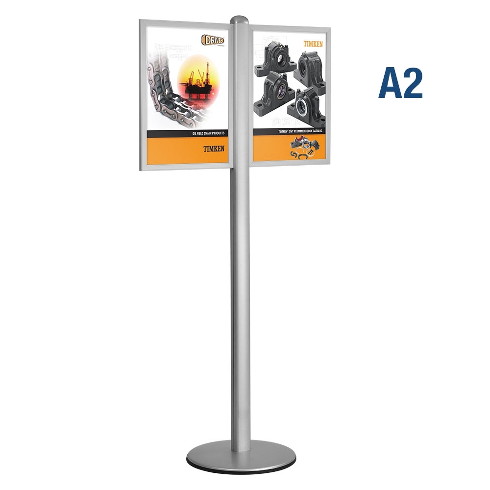 Point of Sale Display Stand with 2 x A2 Poster Frame. Modular Display ...