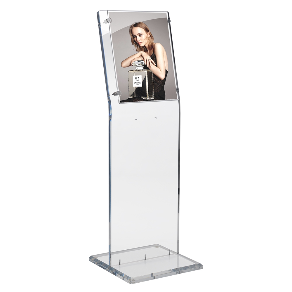 1210mm Acrylic Standing Sign Holder - A3 - Clear - Ships Same Day!