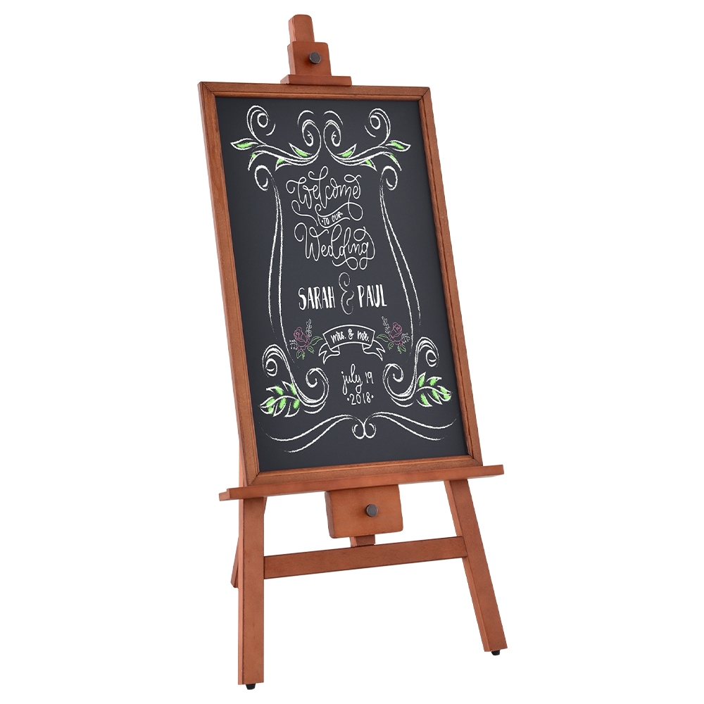 Blackboard Easels Include a Markerboard for Messages!