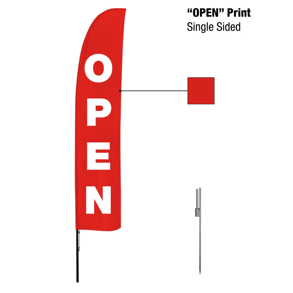 Sales Flags – 2.4m Banner w/Cross Base – Ships Same Day!