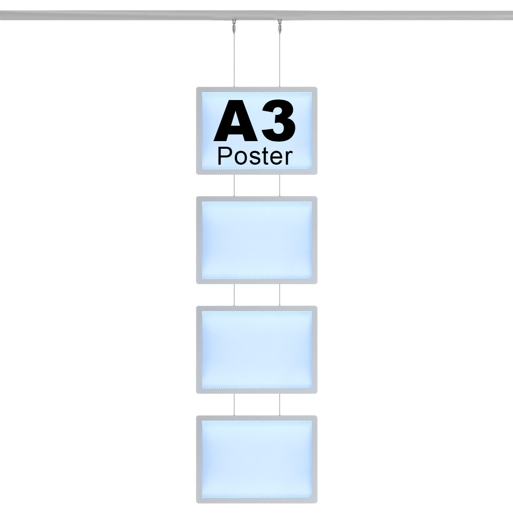 Acrylic Estate Agent Window Display Holds A2 Posters