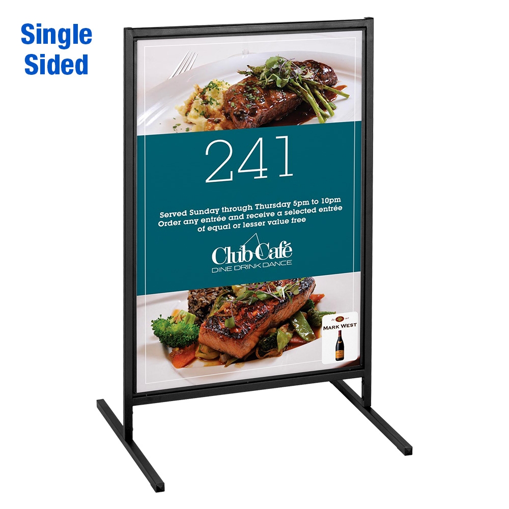 T-Frame Pavement Sign with Single-sided Printed Panel