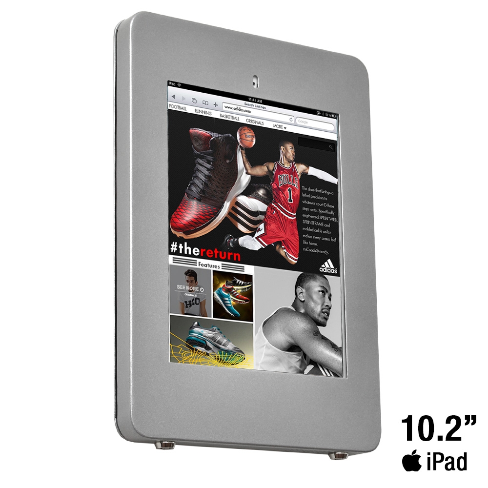 Secure Tablet Mount – 10.2" iPad – Silver – Ships Today!