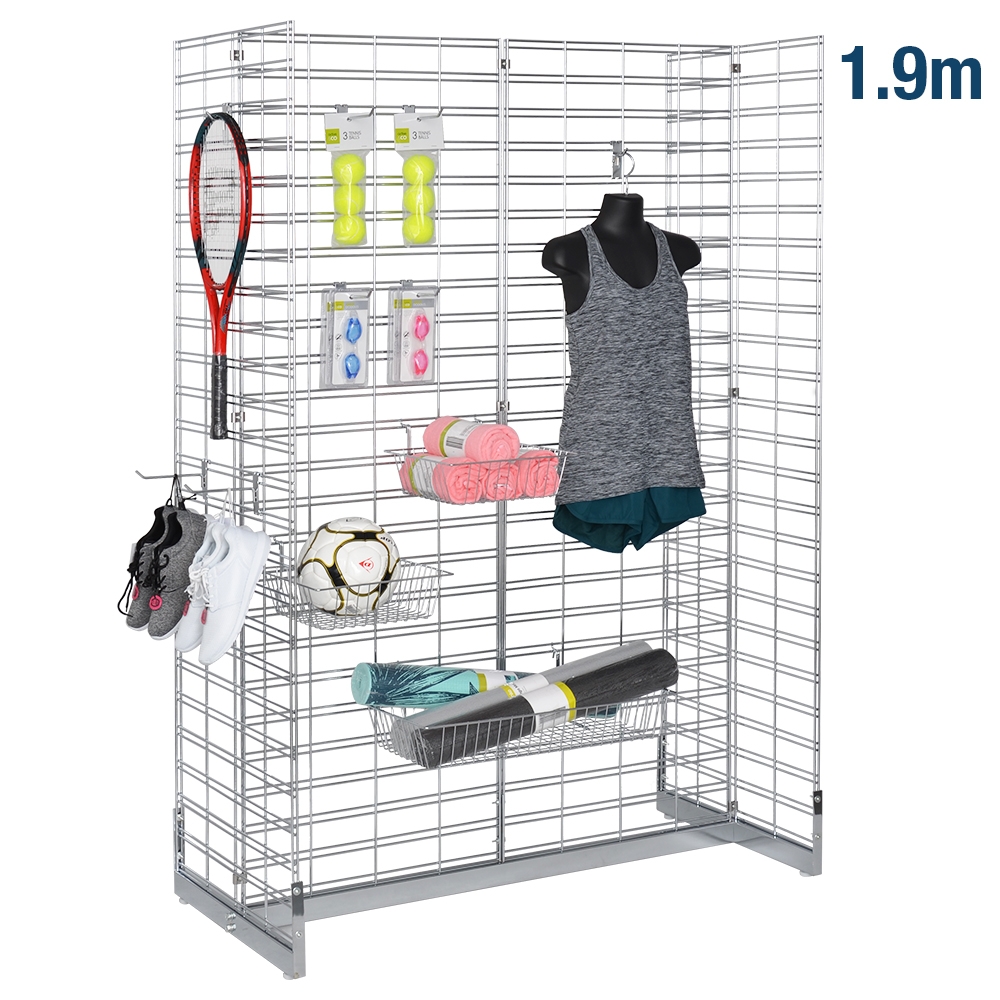 Slatwall Display Racks - Maple - 4-Sided Pinwheel - Ships Same Day!