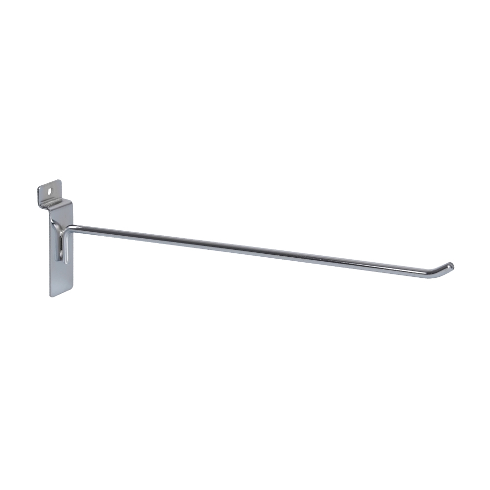 Slatwall Display Hooks - 300mm - Chrome Finish - Ships Same Day!