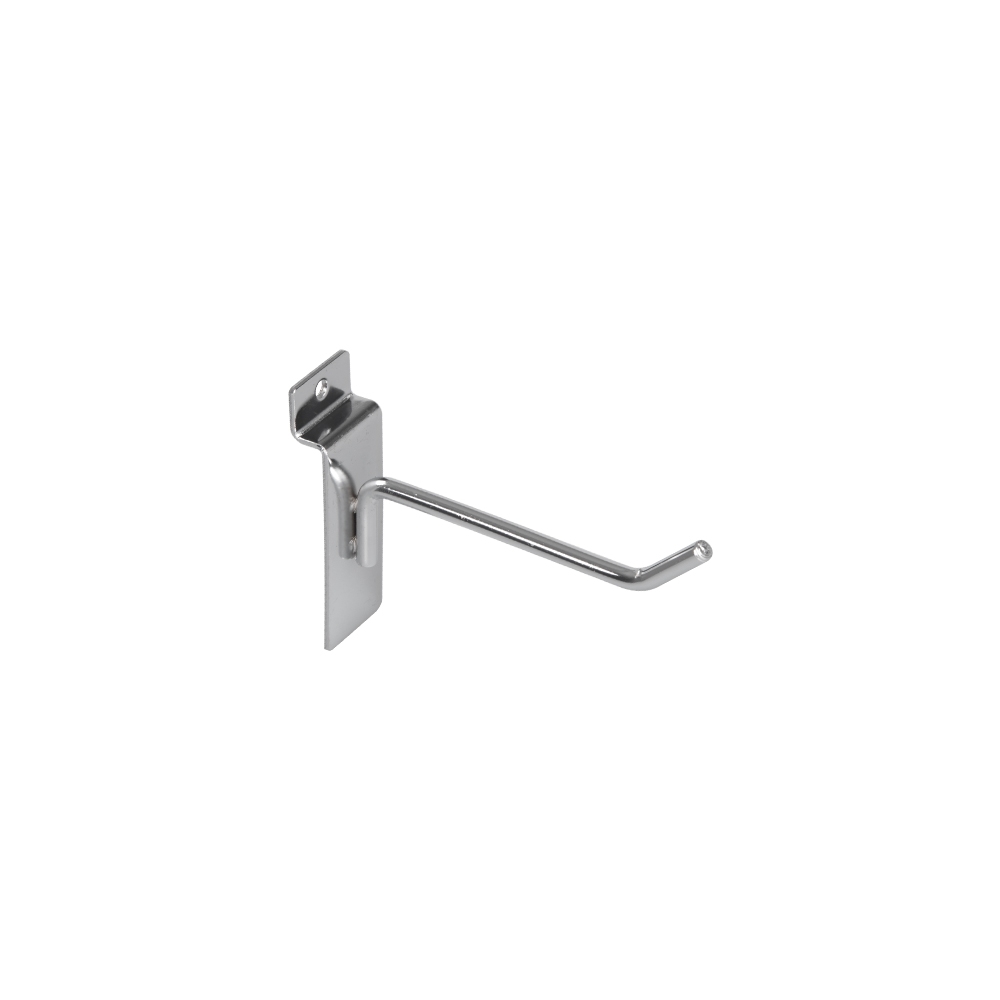 Slat Wall Peg Hooks - Chrome Picture Hangers - Ships Same Day!