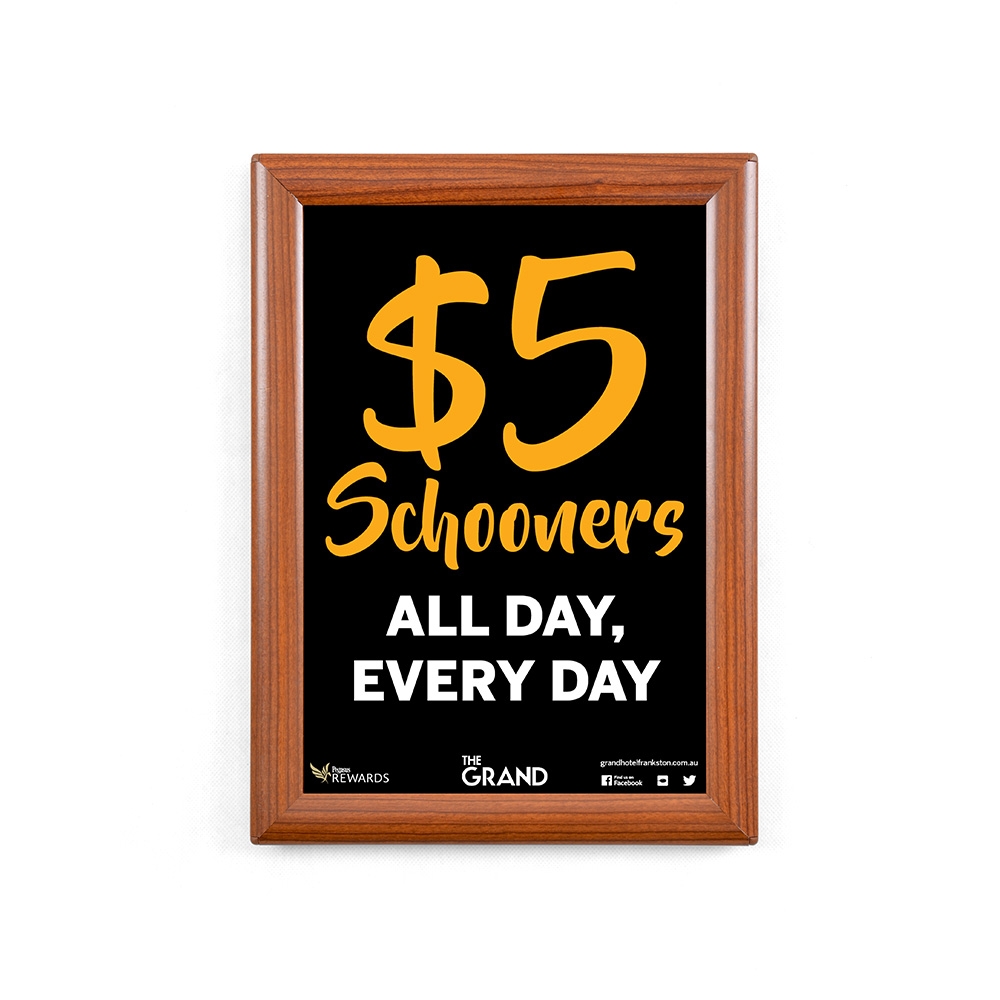 The A3 Frame Displays In Both Portrait And Landscape The Poster Sign