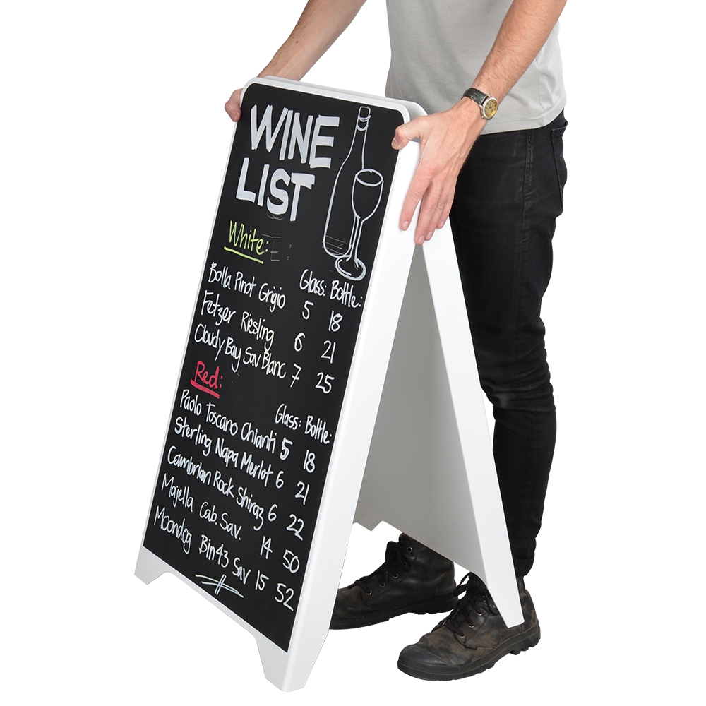 Super Cheap Pavement Sign or A-Frame with Liquid Chalk Board Surface