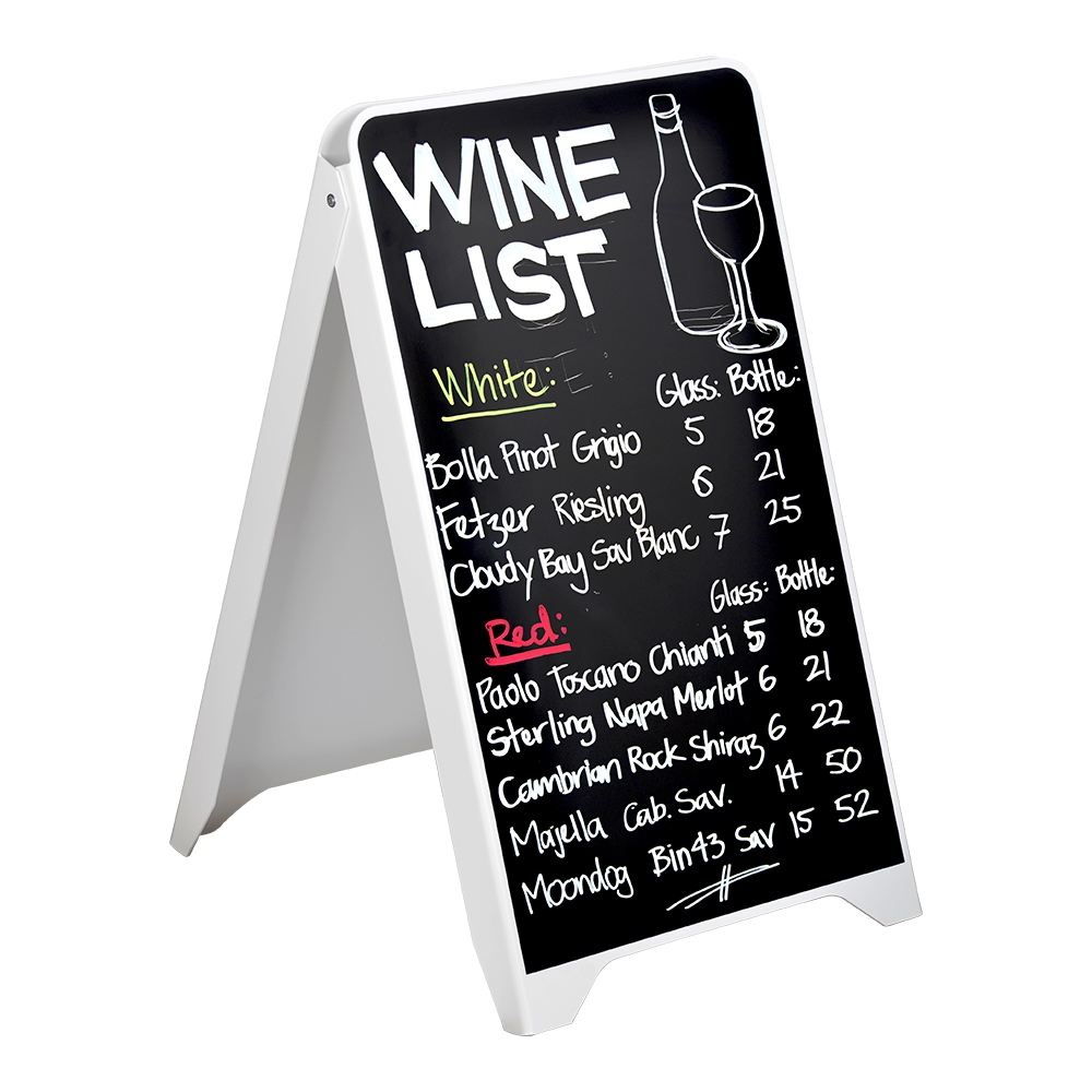 Super Cheap Pavement Sign or A-Frame with Liquid Chalk Board Surface