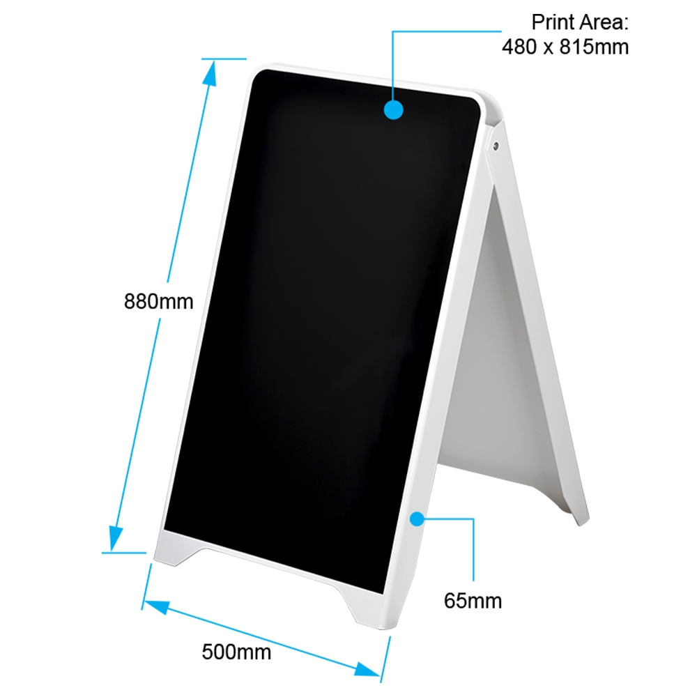 Super Cheap Pavement Sign or A-Frame with Liquid Chalk Board Surface