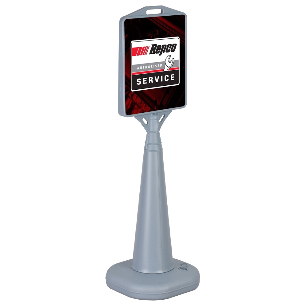 Outdoor Cone Sign w/ Custom Print 330 x 380mm Posters!