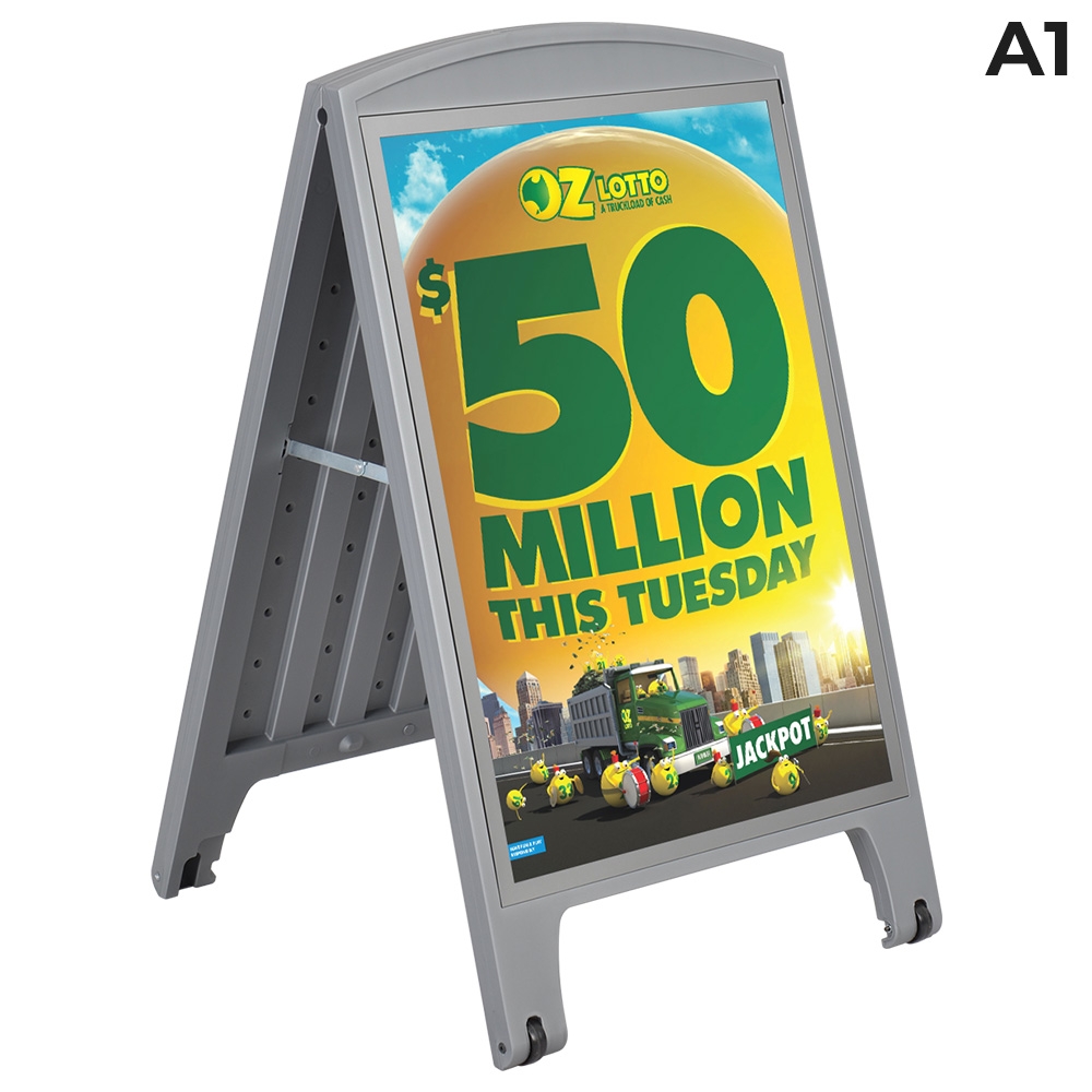 Metal A-Frame Sign or Advertising Boards with Graphics